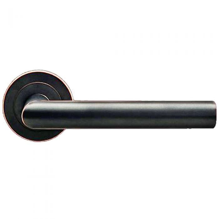 Rhodos Stainless steel lever handle - Oil-rubbed Bronze – handles&hinges