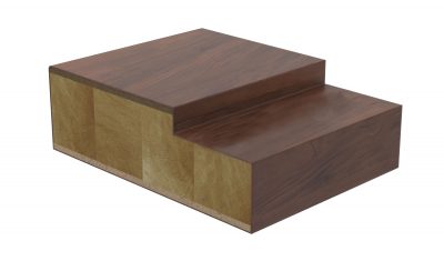 Walnut Door Frame- Rebated – handles&hinges