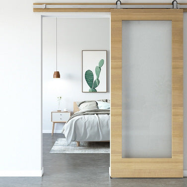 Rustic 100 Top Mount Sliding Door Track - Stainless Steel – handles&hinges